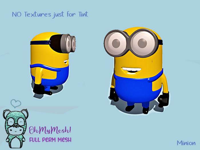 Second Life Marketplace - OhMyMesh! Minion Tintable - Full Perm Mesh