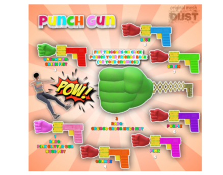 Second Life Marketplace - 2 DUST: Punch Gun - Grunge Green RARE