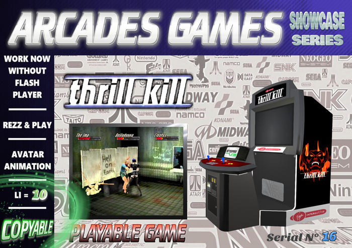 Second Life Marketplace - [16] = Thrill Kill = Showcase 27 Arcades ...