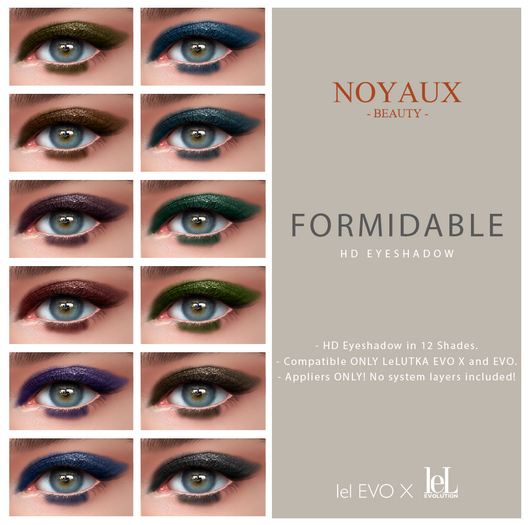 Second Life Marketplace - Noyaux - HD EYESHADOW Formidable