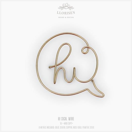 Second Life Marketplace - llorisen . hi sign. wire