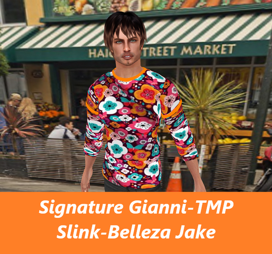 Second Life Marketplace - Hippie Flower Power 3/4 sleeve Shirt