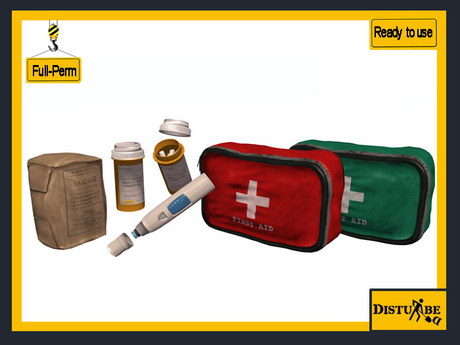 Second Life Marketplace - ::DisturbeD:: First Aid Kit - FULL PERM MESH