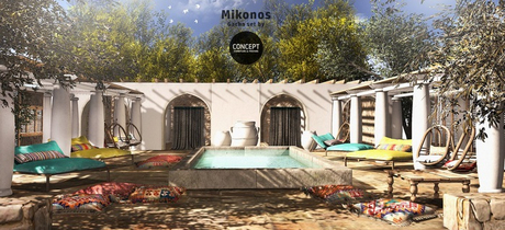 Second Life Marketplace - Concept} 07. Mikonos. Table P