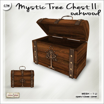 Second Life Marketplace - [V/W] Mystic tree Chest II Oakwood - Fantasy ...