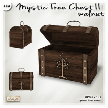 Second Life Marketplace - [V/W] Mystic tree Chest II Walnut - Medieval ...