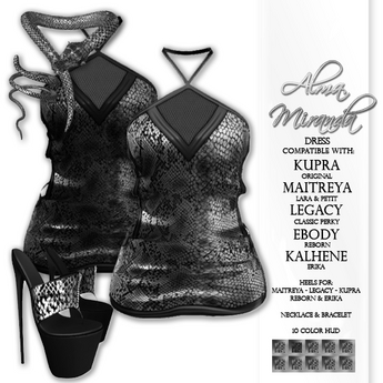 Second Life Marketplace - DEMO .: AlmaMiranda :. Snake Lust Outfit