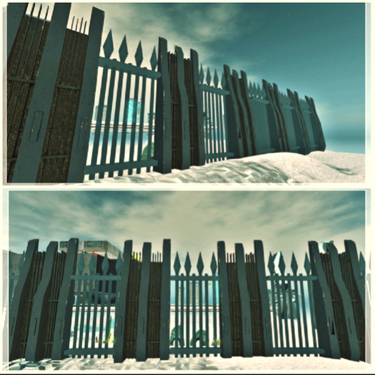Second Life Marketplace - Metal Barriers (boxed)