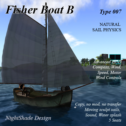 Second Life Marketplace - Fisher Boat Type 007B