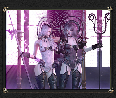 Second Life Marketplace - Violent Seduction - Beringois Complete Set (BlackxGold) + RARE