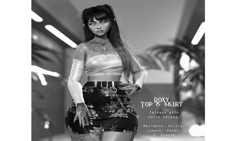 Second Life Marketplace - UNA, Roxy Top DEMO