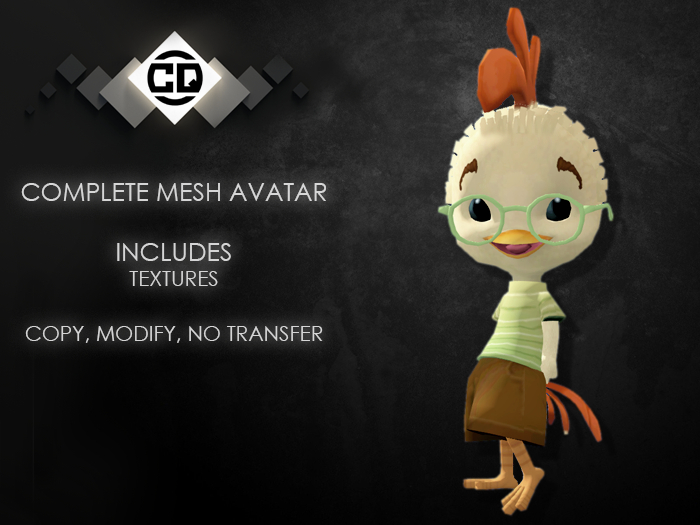 Second Life Marketplace - .:CQ:. Chicken Little Bento Avatar