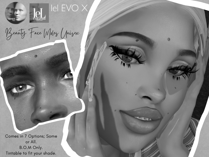 Second Life Marketplace - Face Moles Evox-Evo-Genus // DEMO