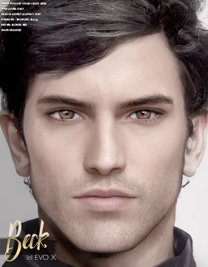 Second Life Marketplace - *Birth* 'Beck' EvoX BOM Skin - Tone Goth