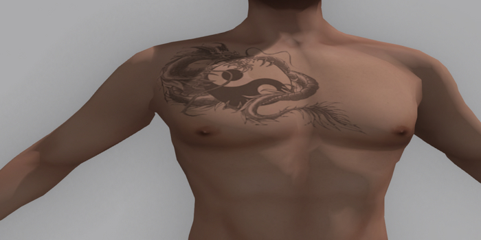 Second Life Marketplace - ...:::C.T.S:::... Dragon chest BOM male