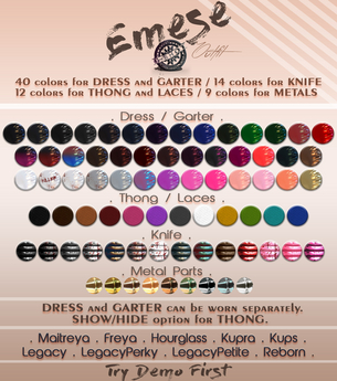 Second Life Marketplace - [G-SHOT] EMESE Outfit {DEMO}