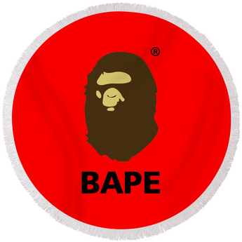 Second Life Marketplace - red circle bape rug