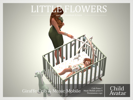 Second Life Marketplace - Giraffe Crib & Music Mobile
