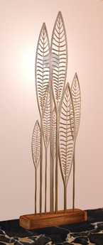 Second Life Marketplace - sculpted gold leaves floor lamp