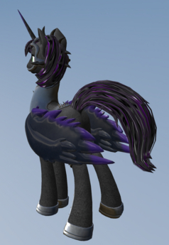 Second Life Marketplace - Magik Pony - Dark Heart Armour - Large Alicorn