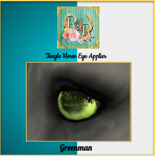 Second Life Marketplace - R4R ~ Teegle Horse Eye Applier * Greenman ...
