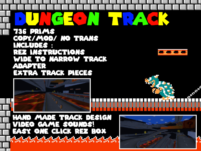 Second Life Marketplace - FULL SIM PRE FAB- 8-bit Dungeon Track