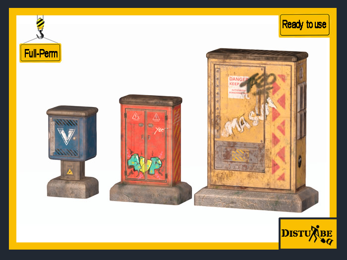 Second Life Marketplace - ::DisturbeD:: Cyberpunk Electrical Boxes ...