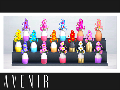 Second Life Marketplace - AVENIR: Daisy Neon Mesh Flowers - CHAI