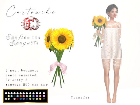 Second Life Marketplace - !C! Sunflowers Bouquets