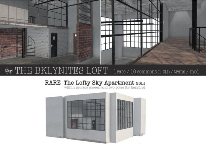 Second Life Marketplace - Soy. BKLYNITES LOFT - The Lofty Sky Apartment ...