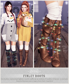Second Life Marketplace - friday - Finley Boots (Buck)