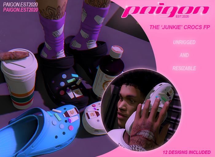Second Life Marketplace - #P JUNKIE CROCS FP