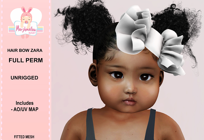 Second Life Marketplace Mb Full Perm Hair Bow Zara