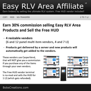 Second Life Marketplace - Easy RLV Area Affiliate