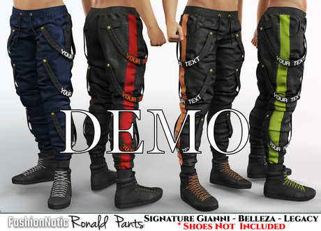 Second Life Marketplace - Demo Timothy Male Pants Fatpack Colors ...