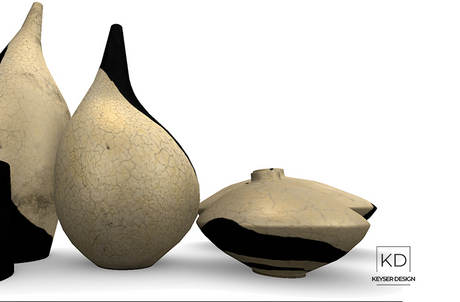 Second Life Marketplace - Keyser Design - Teak Vases [BOXED]
