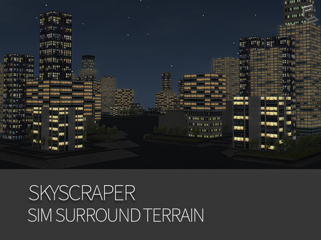 Second Life Marketplace - SKYSCRAPER - sim surround terrain rezzer