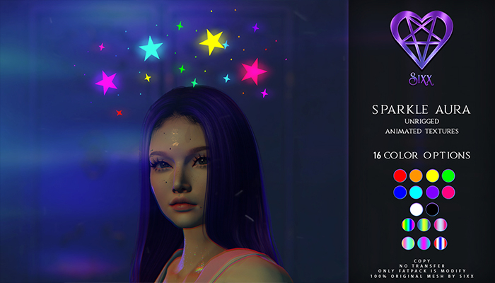Second Life Marketplace Sixx Sparkle Aura {fatpack}