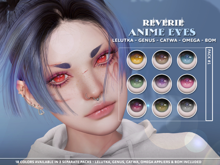 Second Life Marketplace - [REVERIE] Anime Eyes #1