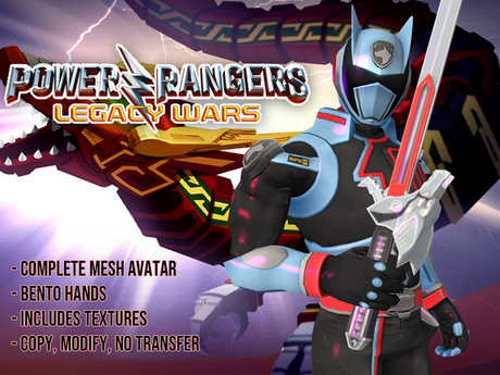 Second Life Marketplace - .:CQ:. Power Ranger Legacy War Bento Avatar