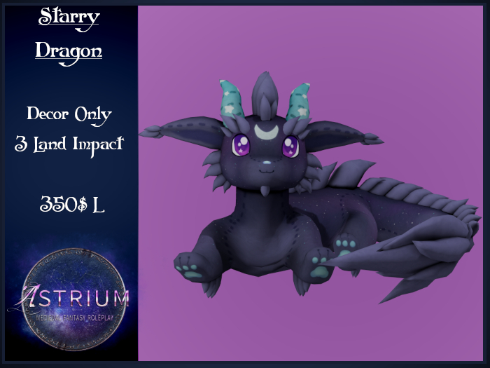 Second Life Marketplace - Astrium Collectable Plushie - Starry Dragon