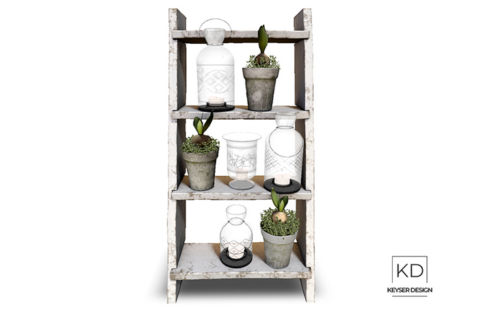 Second Life Marketplace - Keyser Design - Garden staircase 2022 [BOXED]