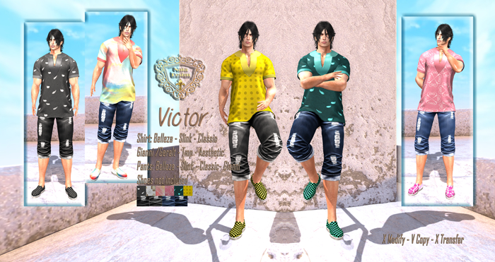 Second Life Marketplace - Nala Design - Victor Male Outfit - Mesh Bodies