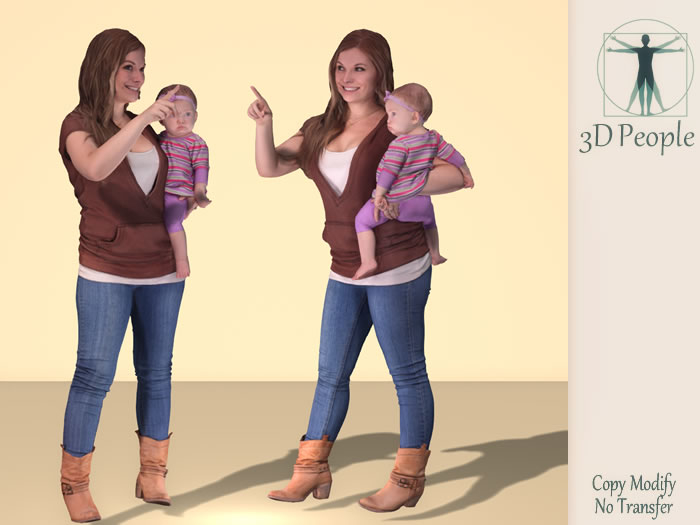 Second Life Marketplace - 3D People - Family People - Mother & Daughter ...