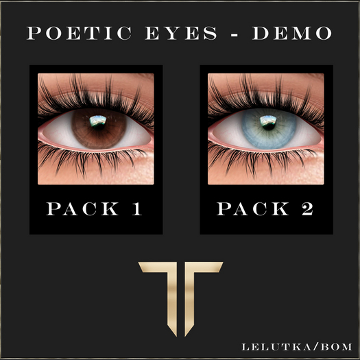 Second Life Marketplace - Tville - Poetic Eyes *DEMO* for Lelutka EVO ...