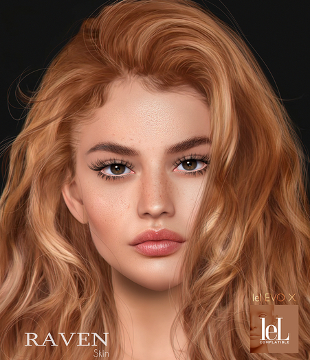 Second Life Marketplace - E.BEAUTY - RAVEN SKIN SANDY [LELUTKA EvOX]