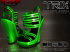 Second Life Marketplace - [Renegade] Trix Platform Wedges - Lime Green