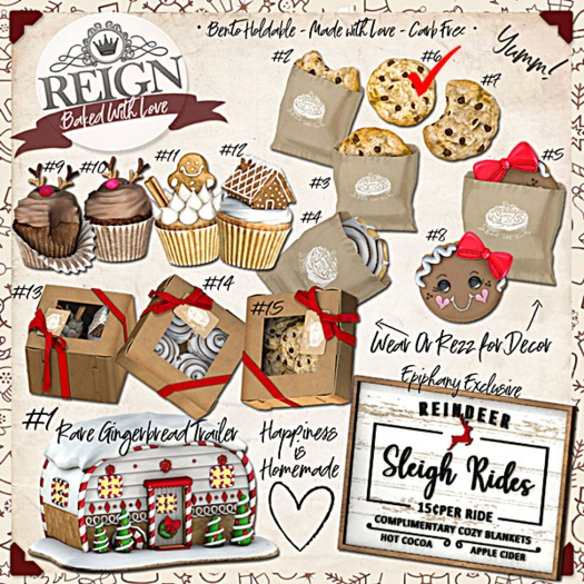 Second Life Marketplace - REIGN.- BAKED GOODS - BOX OF CUPCAKES #13