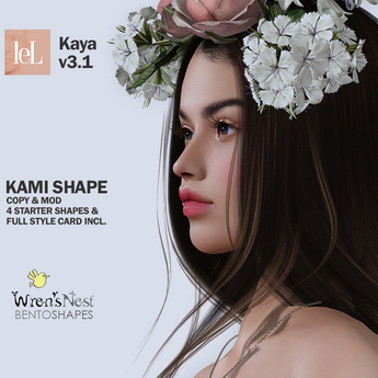 Second Life Marketplace - { wren's nest } Kami DEMO Shape for LeLutka ...