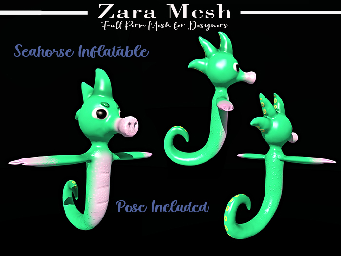 Second Life Marketplace - ZM - Beach - Seahorse Inflatable
